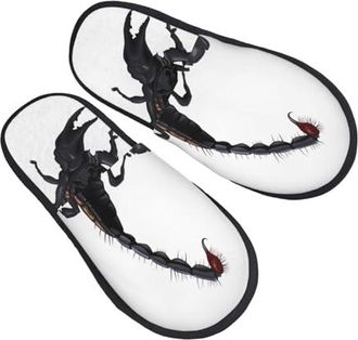 Generic Pantoufles De Voyage Motif Scorpion Cozy Accueil Pantoufles Doux Chausson Hotel Pour Homme Voyage Chambre L