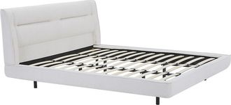 Vente-Unique Bett 180 x 200 cm - Boucl&eacute;-Stoff - Beige - ISYDE