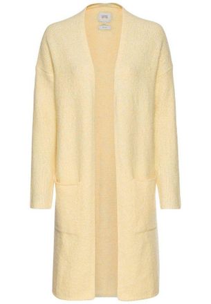 Camel Active Strickjacke Langer Cardigan mit Taschen