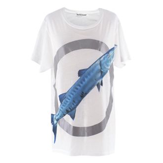 Katie Eary Blue Fish Tshirt Size S