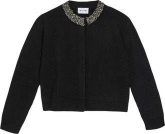 Sand Copenhagen Aluna Cardigan - - Knitwear - Damen - Schwarzk - XL