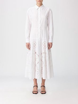 Polo Ralph Lauren Robe Femme couleur Blanc
