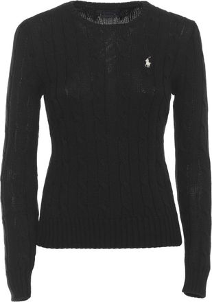 Ralph Lauren Femme, Pulls, Noir, Taille: 38 FR Julianna Cable Knit Sweater