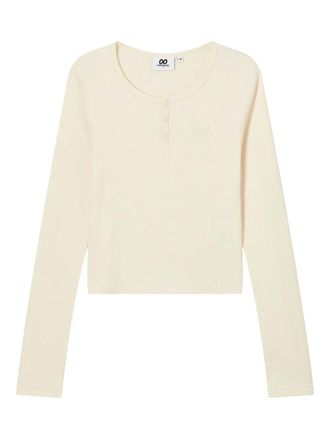 Chocoolate t-shirt à col tunisien - Tons neutres