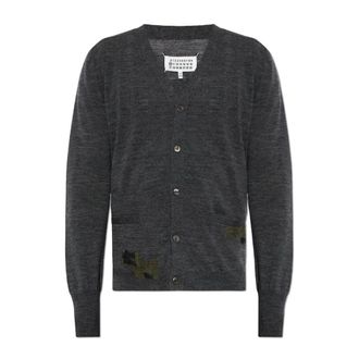 Maison Margiela Wollstrickjacke mit Taschen - - Knitwear - Herren - Grau - S