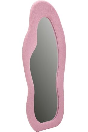 MID.YOU Mid.you Wandspiegel, Mauve, Glas, Textil, Holzwerkstoff, Freiform, 72x170x3.5 cm, Bsci, Spiegel, Wandspiegel