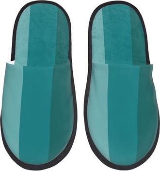 Generic Pantoufles De Voyage Couleur Turquoise Antid&eacute;rapant Pantoufles Lavables Chaussons Invit&eacute;s Pour Voyage Chambre Spa L