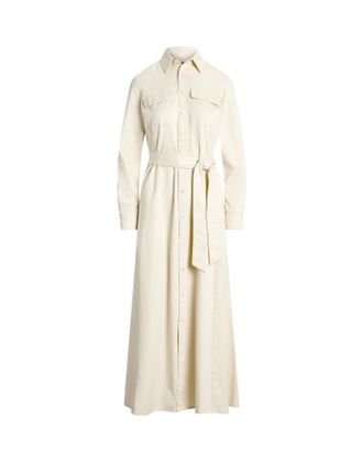 Ralph Lauren Belted Cotton Twill Shirtdress