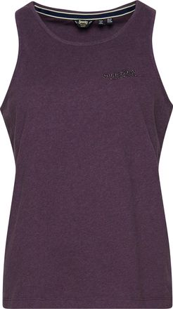 Superdry Damen Vintage Logo Tanktop Vintage-Rauchviolett Meliert 38