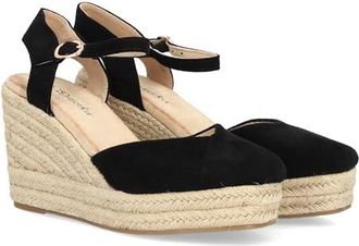 Shoes & Blues Berceaux avec plateforme en jute pour femme, design ferm&eacute; au niveau des orteils et bracelet r&eacute;glable &agrave; la cheville, plante rembourr&eacute;e. Id&eacute;al pour le p