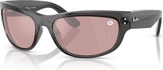 Ray-Ban Ray-Ban Star Wars - Kylo Ren Mega Balorama Sonnenbrillen Transparent Schwarz Fassung Rosa Glas Polarisiert 63-19