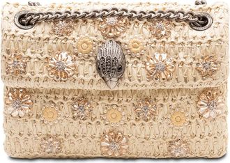 Kurt Geiger Femme, Sacs, Beige, Taille: ONE Size Raffia Mini Kensingt