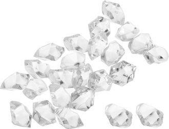 BESPORTBLE Transparente Kristallperlen ca Carat Schmucksteine f&uuml;r Heimdekoration Chakra Heilsteine K&uuml;nstliche Eisw&uuml;rfel Vielseitige Acryl Deko f&uuml;r Vasen und Bast