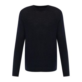 Emporio Armani Wollpullover mit Rundhalsausschnitt - - Knitwear - Herren - Blau - L