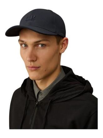 C.P. Company Chapeau avec visi&egrave;re. 17CMAC078A-ChapeauTesa-888Bleu, bleu, Taille Unique