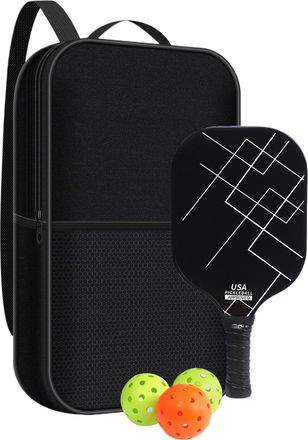 Generic Paddeltasche Tennis - Tennisschl&auml;gertasche f&uuml;r verschiedene Anwendungen mit Netztasche - Sporttasche zum bequemen Tragen, sch&uuml;tzende Tragetasche f&uuml;r P