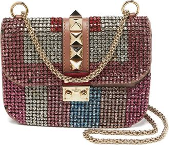 Valentino Garavani sac &agrave; bandouli&egrave;re Glam Lock (2024) - Marron