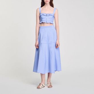 Sandro Langer gestreifter Rock