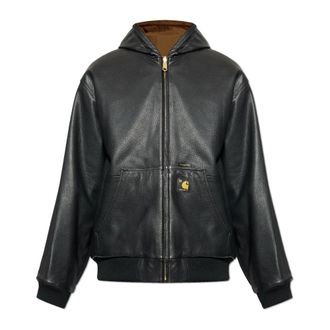 Carhartt Work in Progress Homme, Vestes, Noir, Taille: XL OG Active Jacket 50th Anniversary Edition Leather