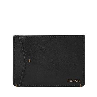 Fossil Portemonnaie pour homme Joshua, Cactus cuir portecarte noir 10.2cm L x 0.3cm W x 7.3cm H ML4461001