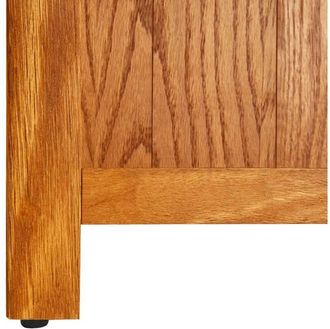 vidaXL Vidaxl - B&uuml;cherregal 4 F&auml;cher 45x22x110 cm Massivholz Eiche