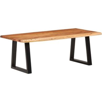 vidaXL Table basse 110x55x40 cm bois massif dacacia vidaXL
