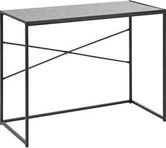 AC Design Furniture Jörn Schreibtisch, L: 100 B: 45 H: 75 cm, Holz/Metall, Schwarz, 1 Einheit