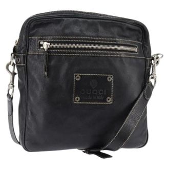 Gucci Sac bandouli&egrave;re vintage en cuir Pre-owned - Femme - Pre-owned - Noir - Taille: ONE Size