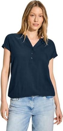 Cecil B344828 Chemisier uni en Viscose, Bleu p&eacute;trole fonc&eacute;, M Femmes