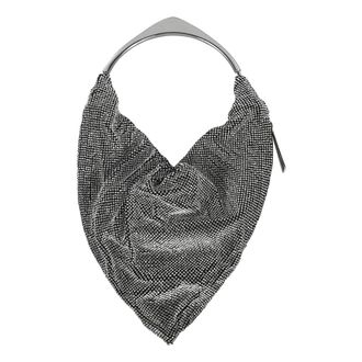 Benedetta Bruzziches Umh&auml;ngetasche mit Raffung und Henkel - - Bags - Damen - Grau - ONE SIZE