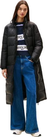 Tommy Jeans Damen Tjw Maxi Pckbl Hood Dw0dw21614 Puffermantel, Black (Black), M EU