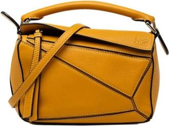 Loewe Pre-owned Mini Puzzle - Femme - Pre-owned - Jaune - Taille: ONE Size