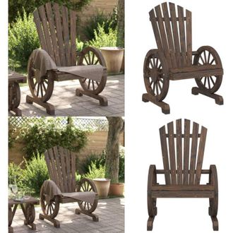 vidaXL Vidaxl - Adirondack-Gartenstuhl Massivholz Tanne - Gartenstuhl - Holz Gartenstuhl - Adirondack Stuhl - Outdoor M&ouml;bel - Gartenm&ouml;bel Set - Home & Living