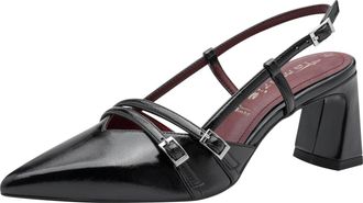 Tamaris Damen Sling Leder schwarz 37