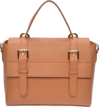 Anna Luchini Braun Rindsledertasche