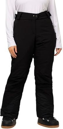 Ulla Popken Funktionshose Skihose Wasserdicht, Uni Pantalons, Noir, 46 Femme
