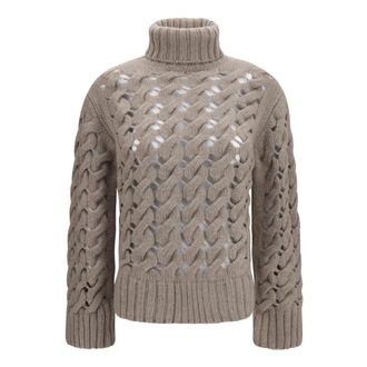 P.A.R.O.S.H. Pullover mit Rollkragen - - Knitwear - Herren - Braun - M