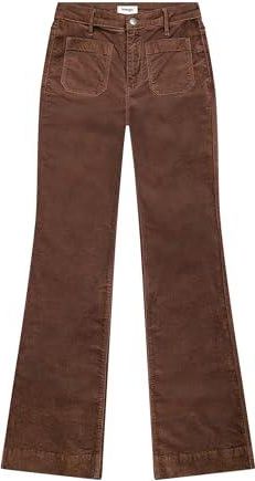 Wrangler Flare Pantalon, Acajou, 31W / 32L Femmes
