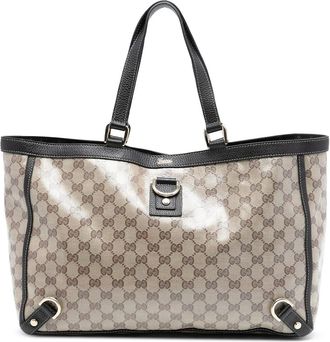 Gucci Shopper - GG Crystal Abbey D Ring Tote - Gr. unisize - in Braun - f&uuml;r Damen