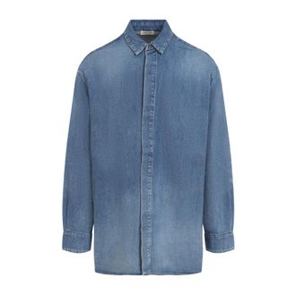 Fear of God Medium Indigo Denim Hemd - - Shirts - Herren - Blau - S