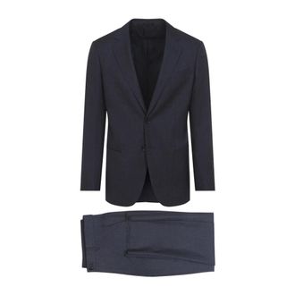 Giorgio Armani Homme, Costumes, Bleu, Taille: XL Costume en laine vierge