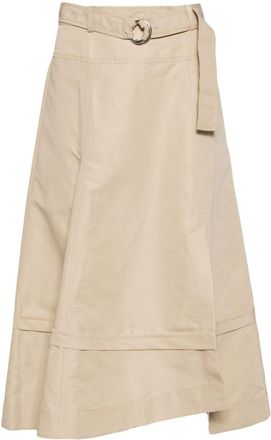 3.1 Phillip Lim Ausgestellter Rock mit G&uuml;rtel - Braun