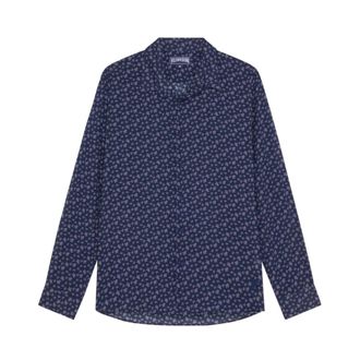 Vilebrequin Cotton Voile Shirt Micro Ronde Des Tortues - - Shirts - Herren - Blau - L