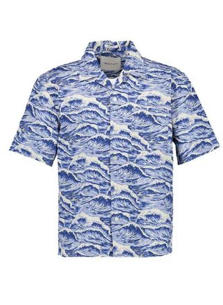 GANT Herren Hemden blau gemustert