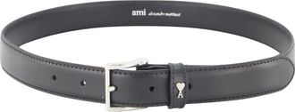 Ami Paris Paris 25 Mm G&uuml;rtel - - Accessories - unisex - Schwarzk - 75 CM
