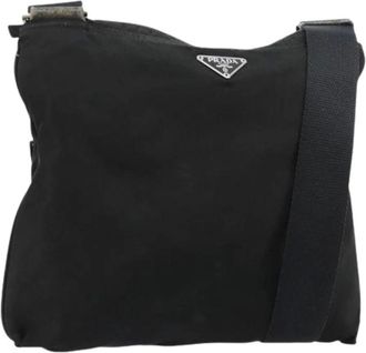 Prada Sac bandouli&egrave;re vintage en nylon Prada doccasion - Femme - Pre-owned - Noir - Taille: ONE Size