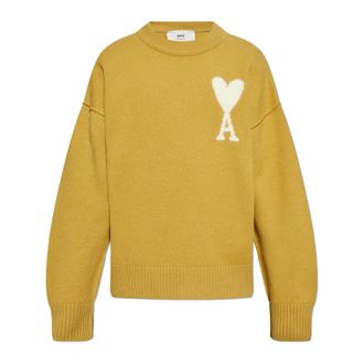 Ami Pullover mit Logo - - Knitwear - Herren - Gr&uuml;n - M