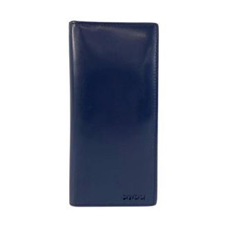 Gucci Portefeuille long en cuir Pre-owned - Homme - Pre-owned - Bleu - Taille: ONE Size