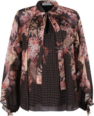 Zimmermann Femme, Blouses et Chemises, Multicolore, Taille: 36 FR Illuminate Flutter Blouse