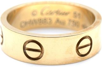 Cartier Yellow Gold LOVE Ring 51 With Box